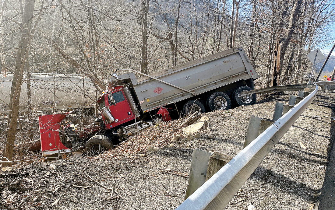 Truck Over the Embankment | News, Sports, Jobs - The Intermountain